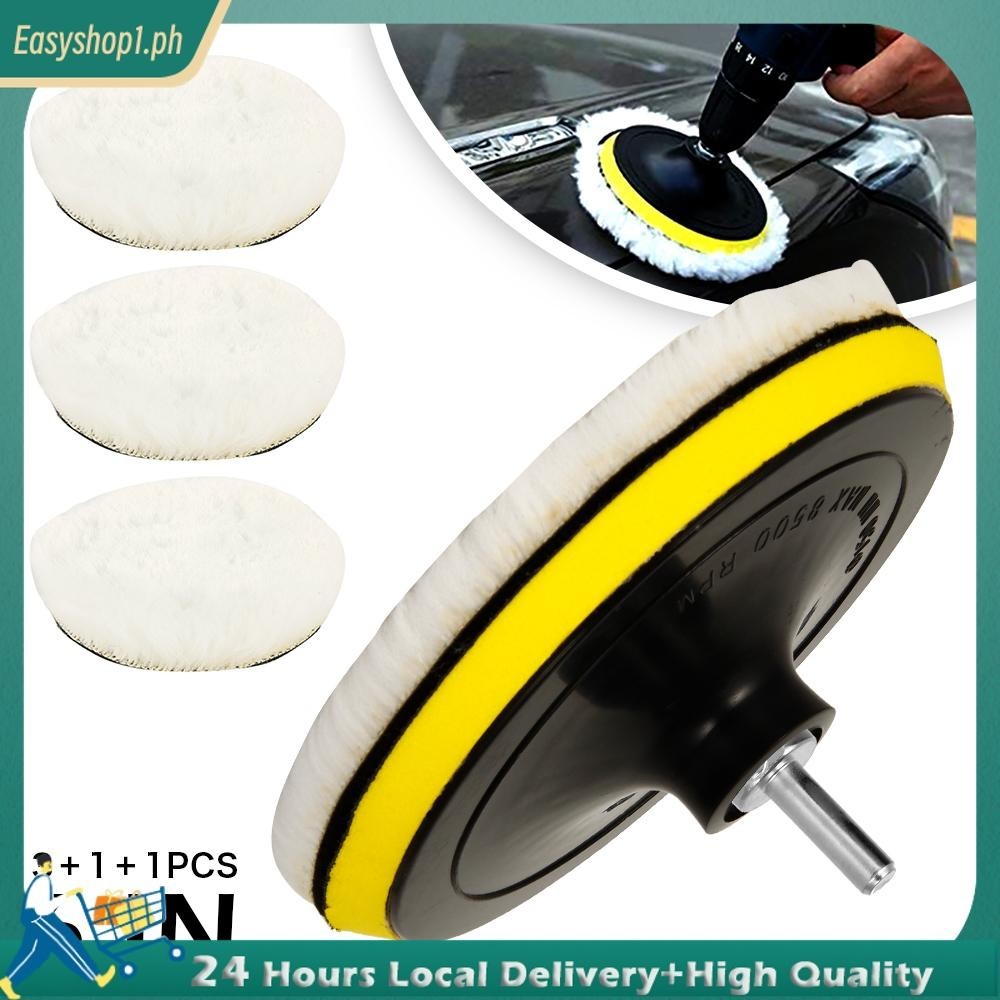 5pcs Car Polishing Pads Set 6 Inch Wool Buffing Pads Kit Automobile ...