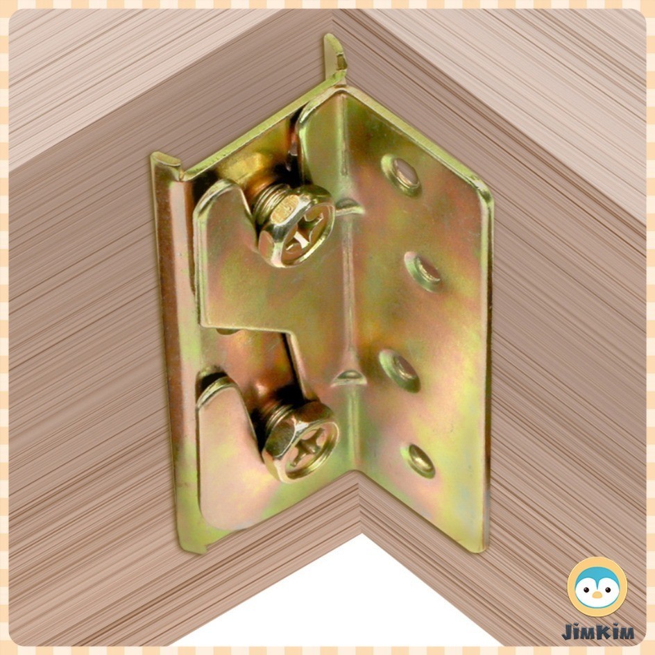 JimKim 4pcs/set Bed Rail Brackets Bed Frame Fixing Connecting Furniture ...