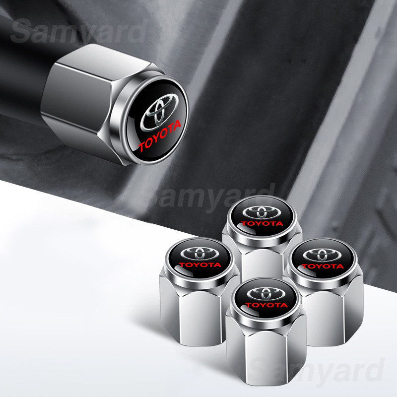 4pcs Sport Styling Car Tire Air Cap Screw-on Cylindrical Wheel Tyre ...