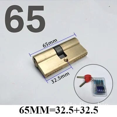 60-110MM Cylinder Hardware Door Skew Lock AB Cylinder Key Elongated ...