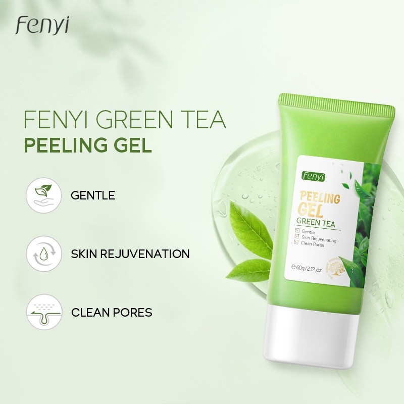 Fenyi Green Tea Scrub Face Cleanser Remove Dead Skin Acne Blackheads ...