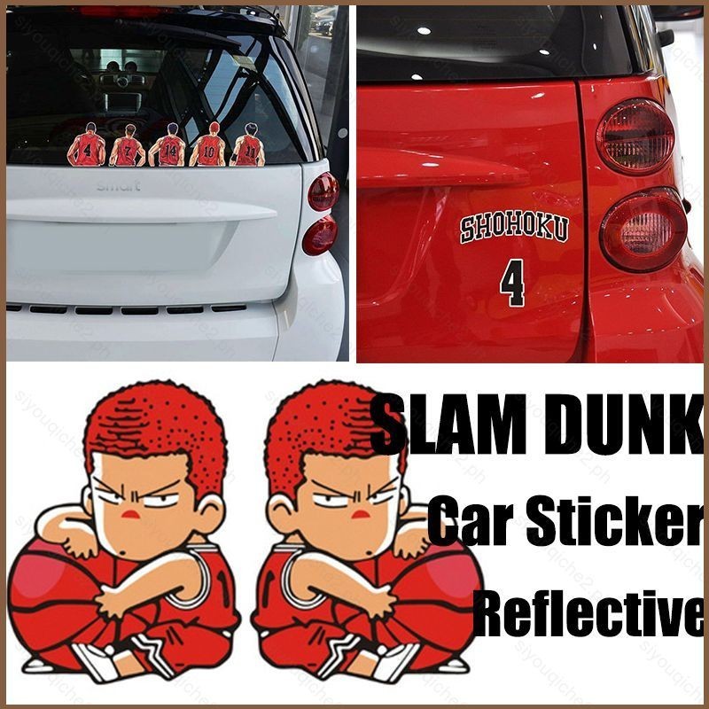 sy SLAM DUNK Car Sticker Reflective Motorcycle Anime Creative Car Auto ...