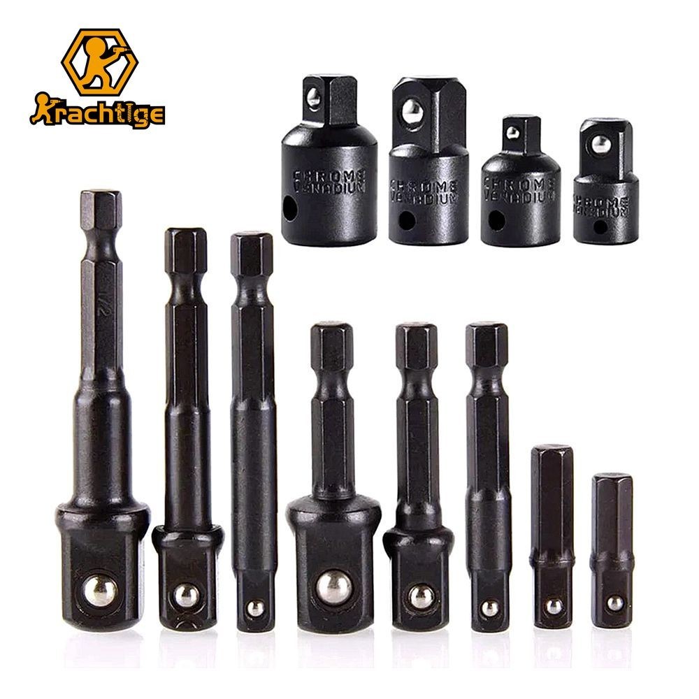 12Pcs Impact Socket Adapter And Reducer Set Extension Set Socket Drill ...
