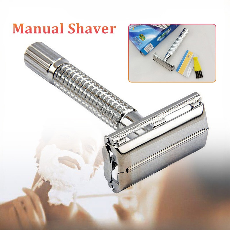 Stainless steel razor shaver for men Manual Shaver with blade safety ...