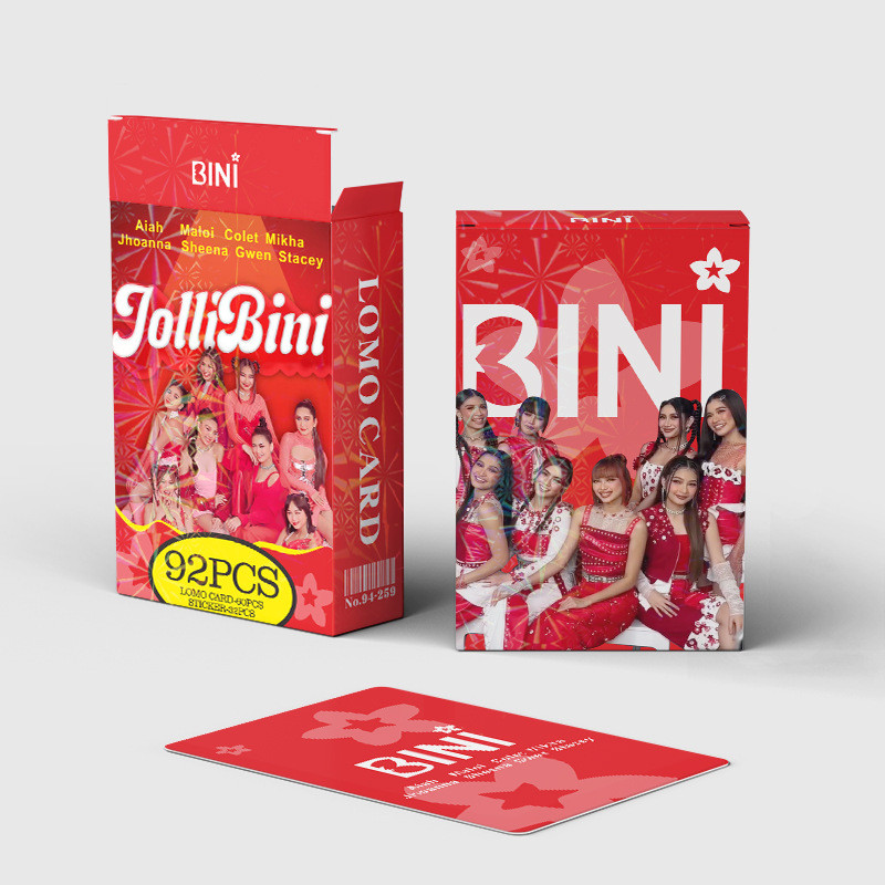 Jollibee Holographic Card BINI Lomo Cards Stickers Photocards BINI ...