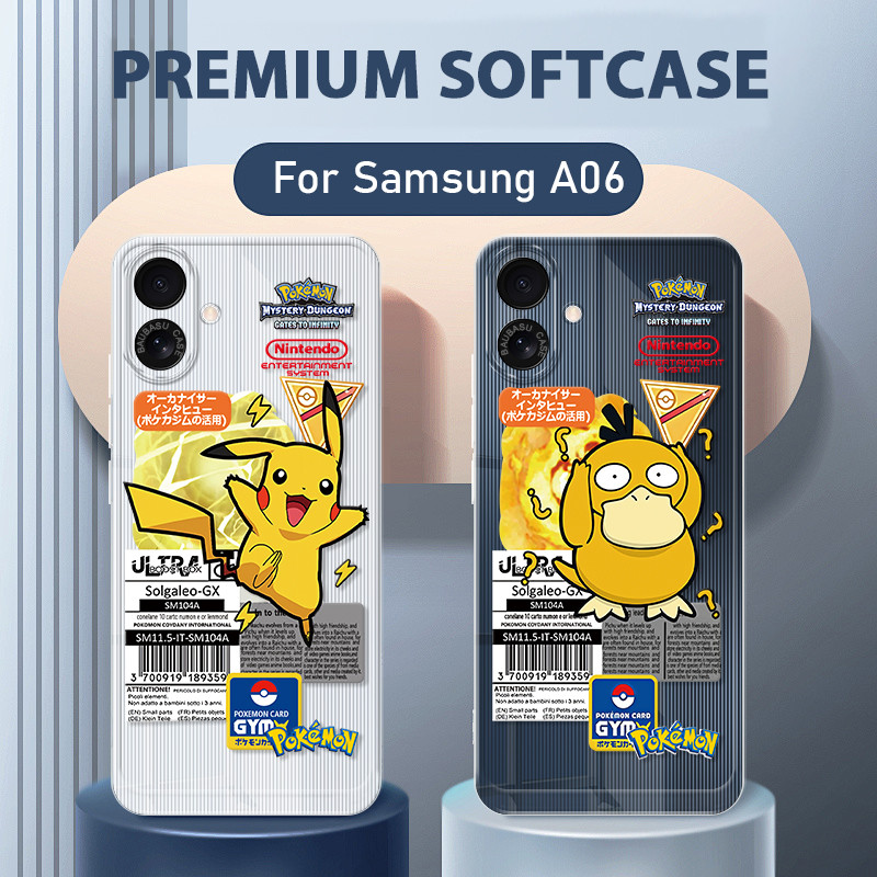 Pikachu Figure Soft Case Samsung A06 Latest Cute Casing Samsung A06 ...