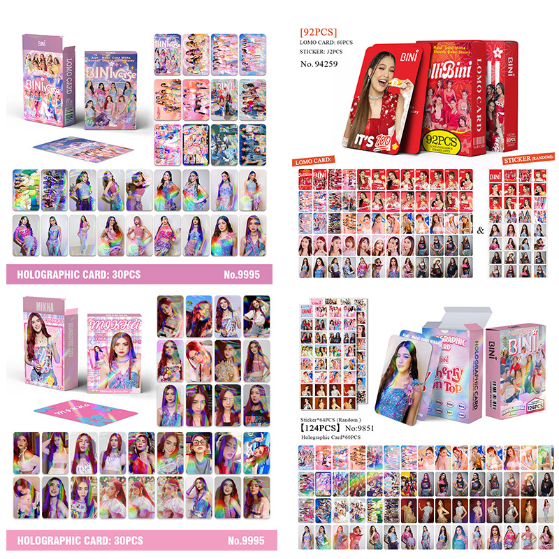 92Pcs Bini Lomo cards MIKHA BINI Photocards Bini Lomo Cards Album ...