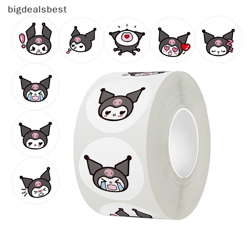 BDB 500 Pcs/roll Cartoon Anime Stickers Cute Sanrio Hello Kitty Kuromi ...