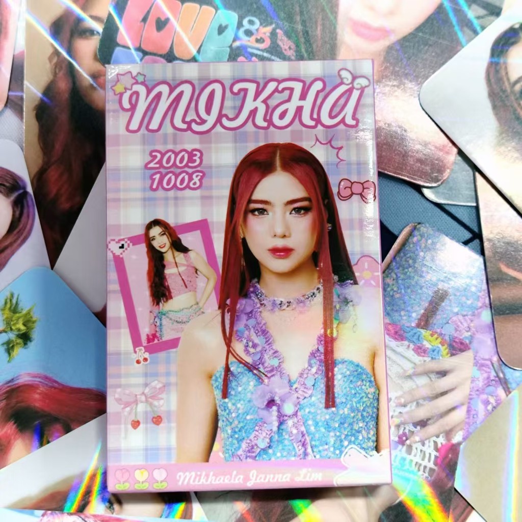 30pcs Holographic Card Mikha Aiah Bini Lomo Cards Sheena Jollibini Photocard Lomocard Jollibee