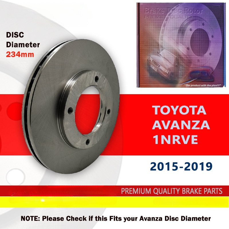 Rotor Disc (FRONT) Toyota Avanza 1NRVE 2015-2019 PRD-47757CT ...