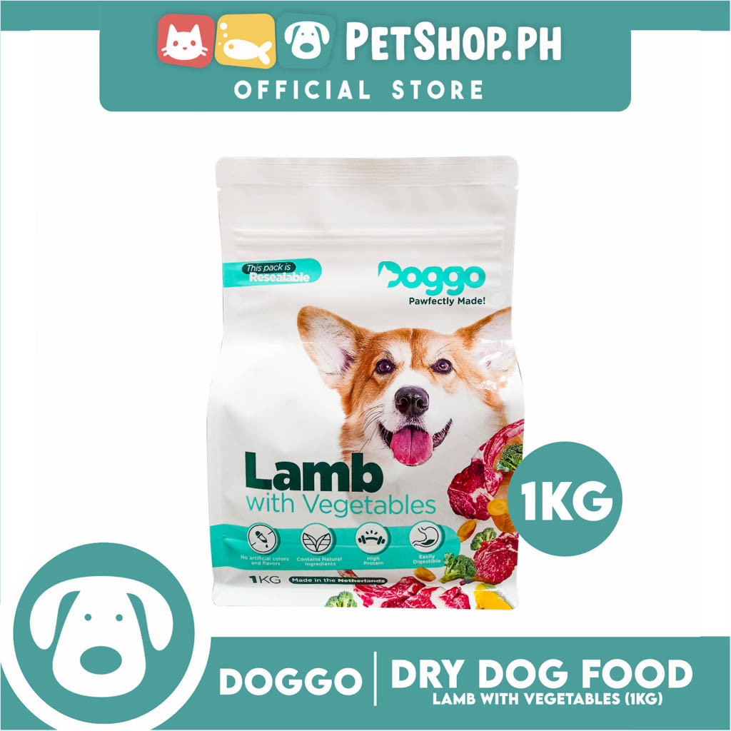 Doggo Lamb with Vegetable Dry Dog Food 1kg | Shopee Philippines