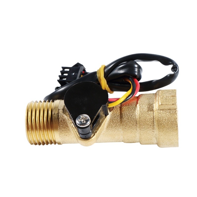 Liquid flow sensor Hall flowmeter 4 points inner tooth water inlet ...