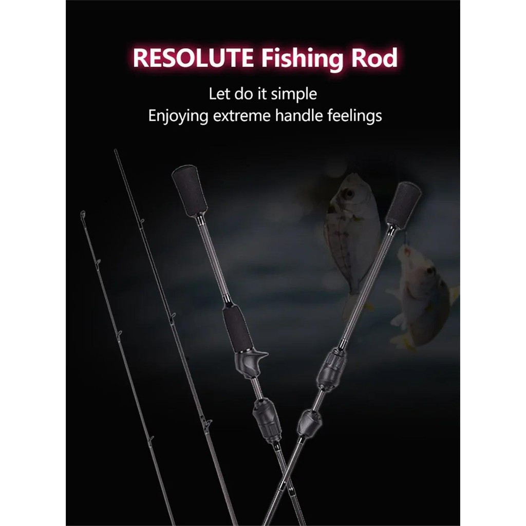 Mavllos Resolute 4 section rods Carbon Bass Fishing Spinning Rod Lure 0 ...