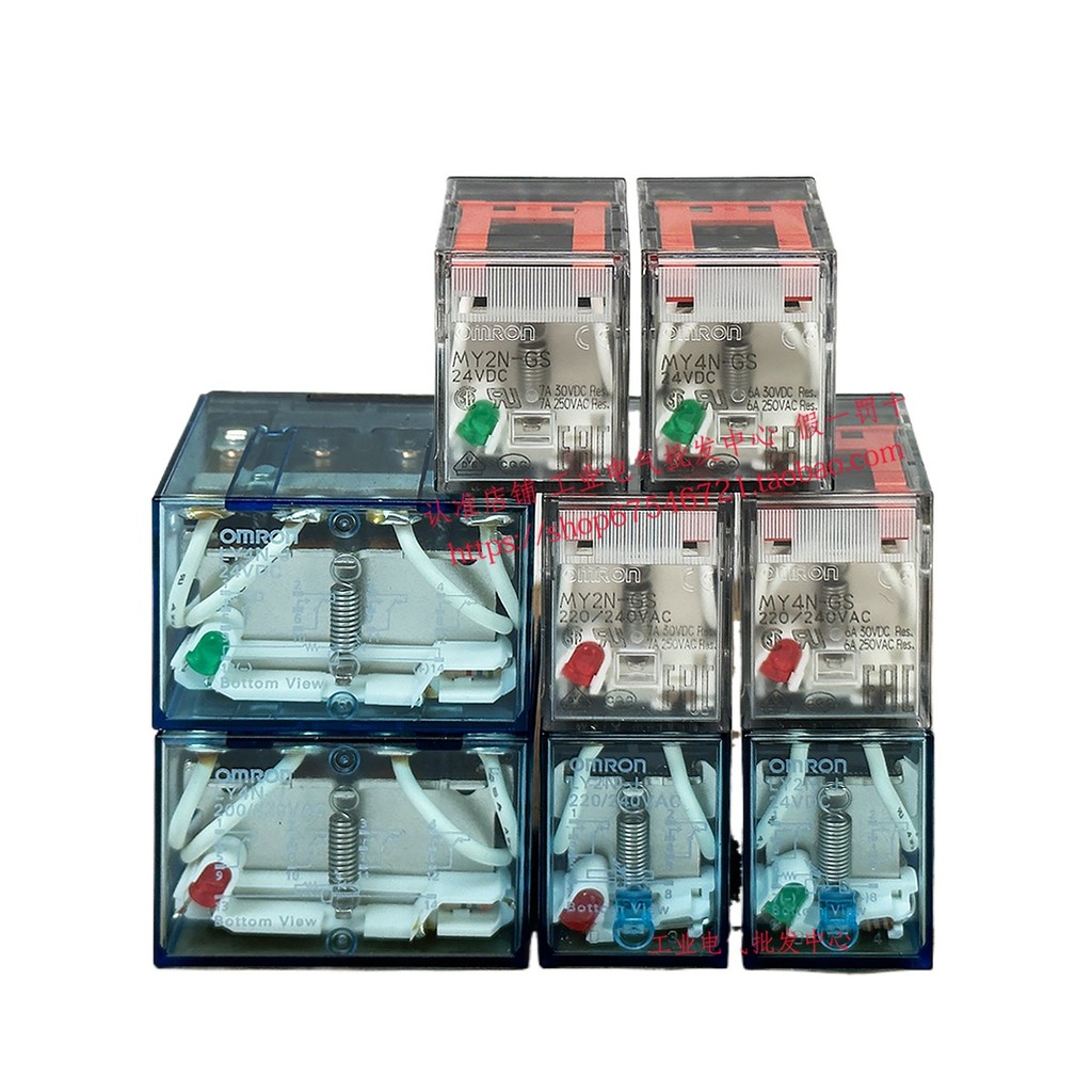 genuine goods Omron intermediate relay MY2N-J MY4N-GS LY2N-J LY4N DC24V AC220V | Shopee Philippines