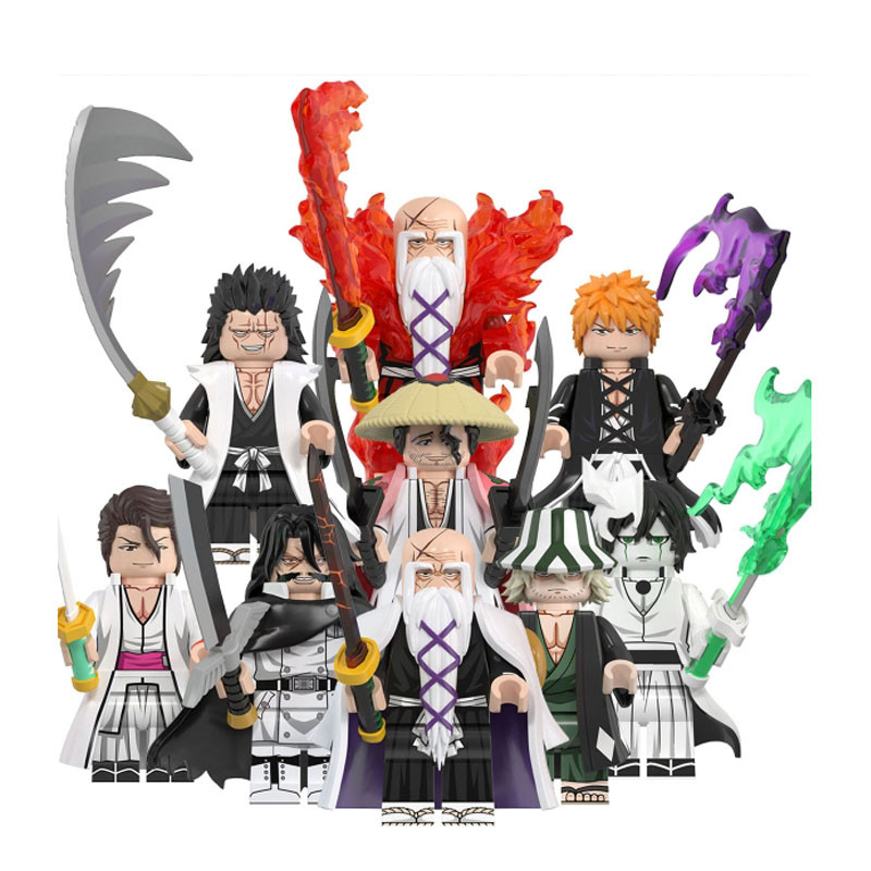 WM6164 BLEACH Anime Cartoon Bricks WM Blocks Dolls Kurosaki Ichigo ...