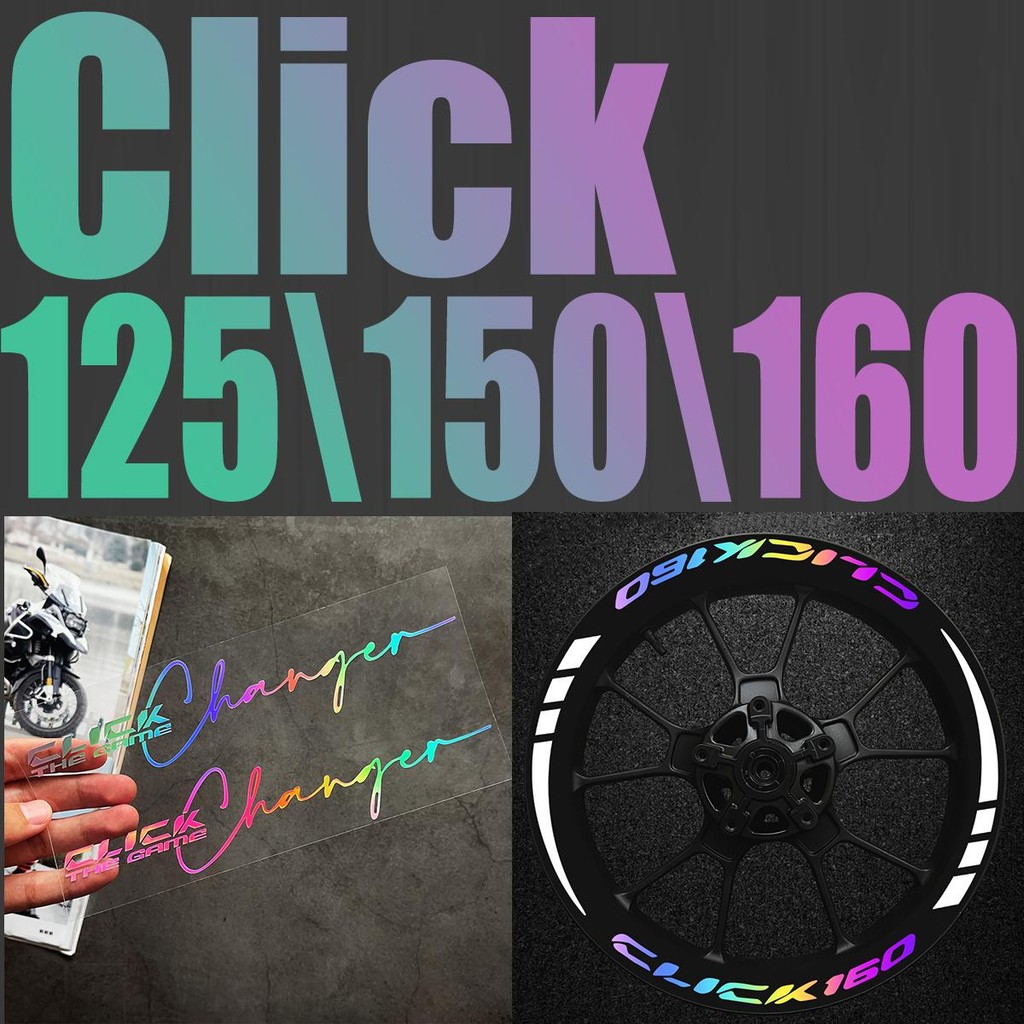 Motorcycle Sticker for honda click 125i click 150i click 160i click v1 ...