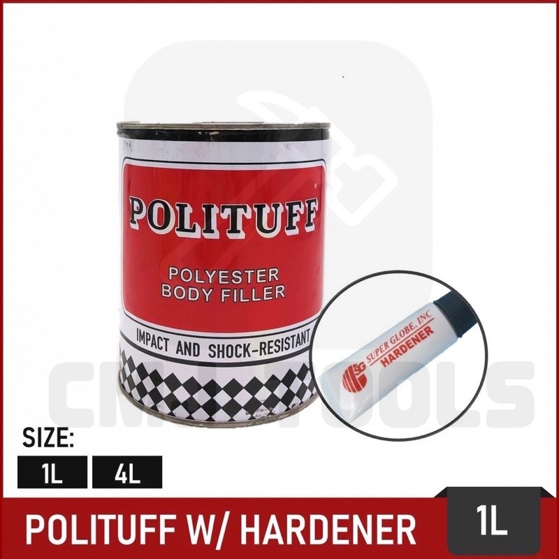 MJ 1Ltr | Polyester Body Filler with Hardener | Masilya Super Globe ...