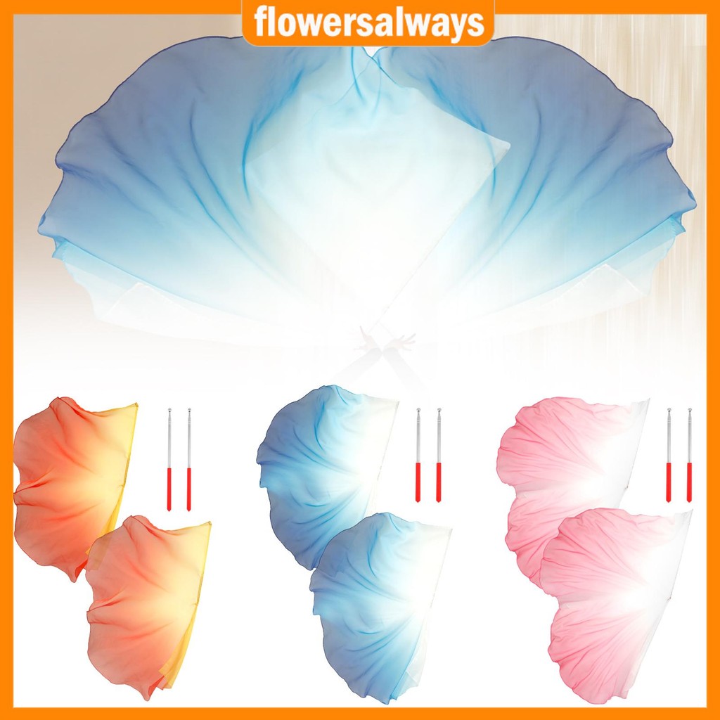 2Pcs Dance Worship Flag with Telescopic Pole Soft Praise Dance Flag ...