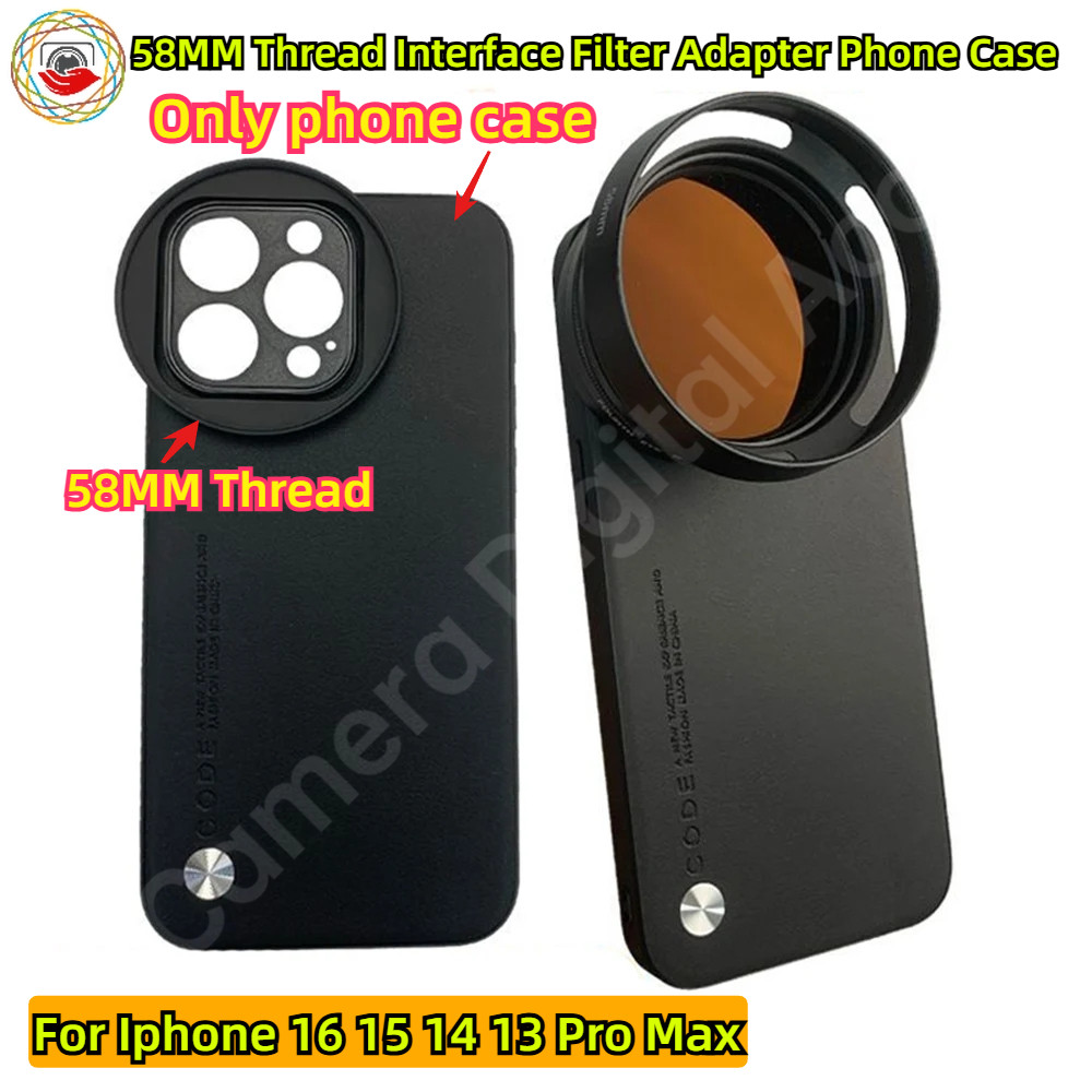 58MM Thread Interface Filter Ring Adapter Phone Case Universal For ...