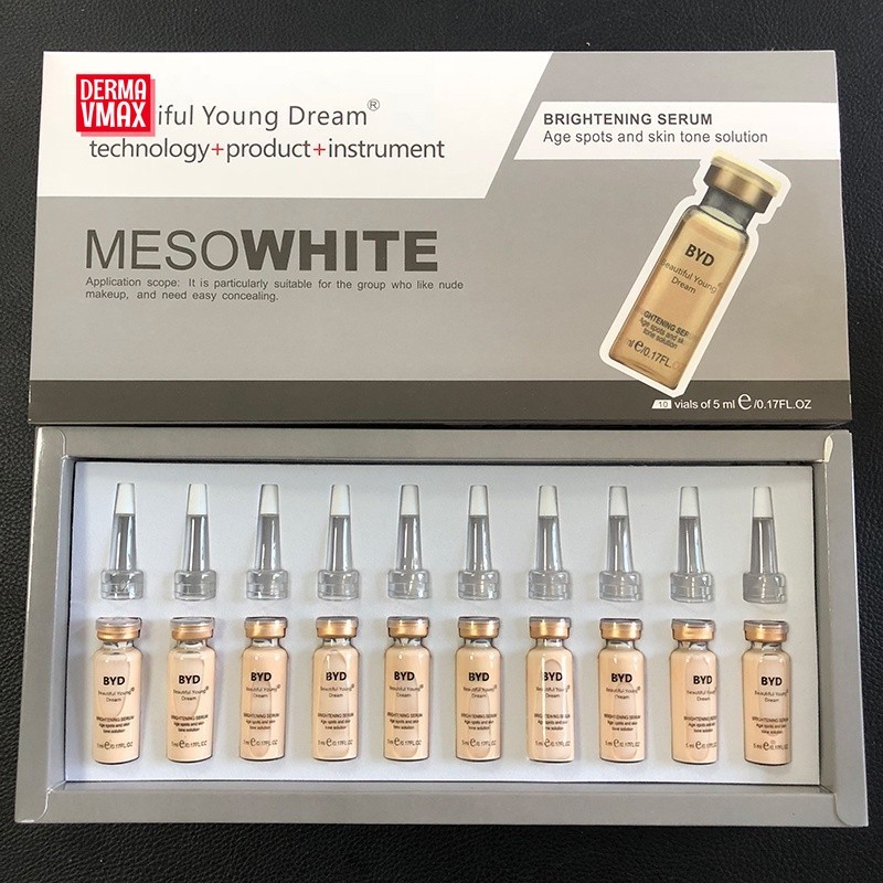 10pcs/set Korean 5ml Makeup BB Glow Skin Cream Meso White Brightening Serum Natural Skin ...