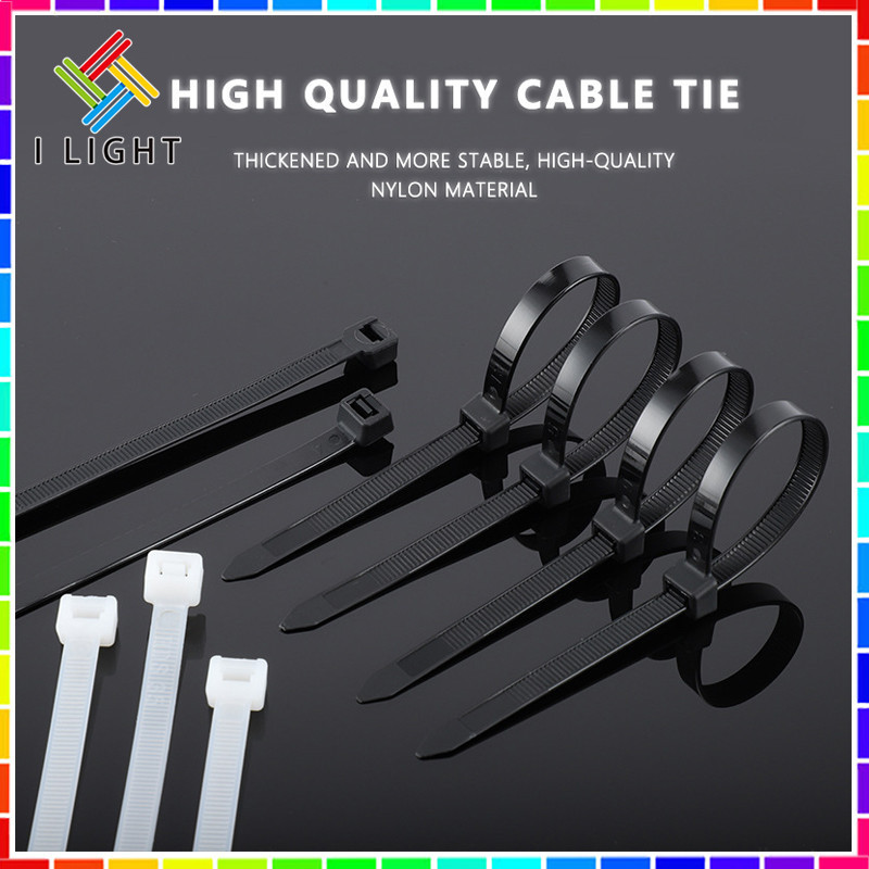 （Fast&COD）Nylon Cable Ties Zip Tie Multi Purpose Cable Tie BLACK/WHITE ...