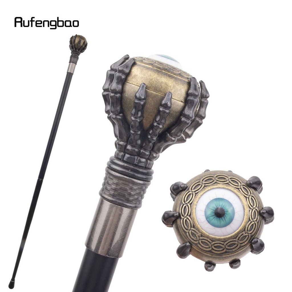 Demon Eyeball Cane Script Kill Scepter Metal Walking Stick Halloween ...