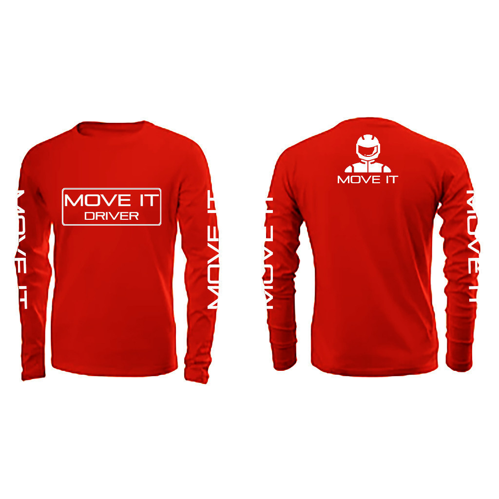 Move It Move It Motorcycle Rider Delivery Long Sleeve Drifit Shirt ...