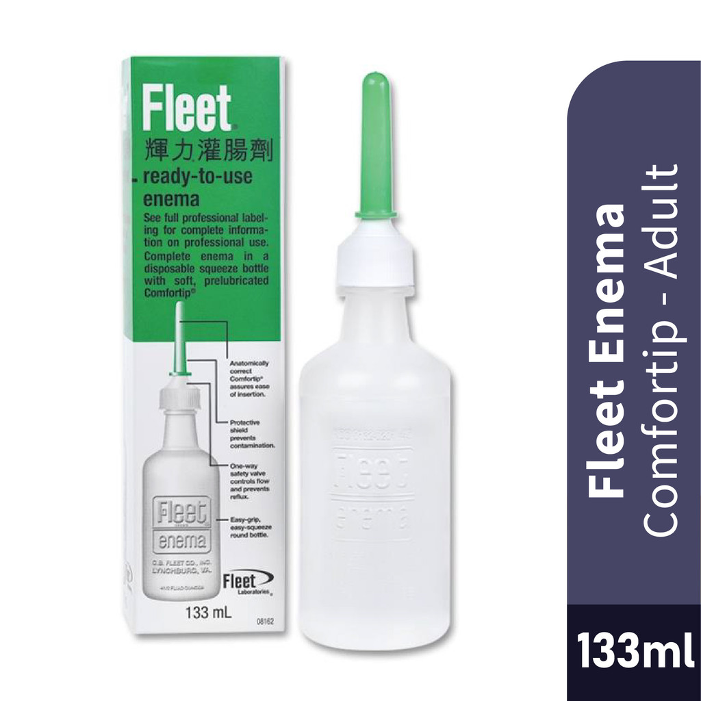 FLEET Enema Comfortip 133ml/4.5oz for Adult, Constipation Relief, Ubat ...
