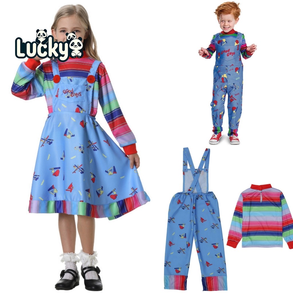 Movie Chucky Costume Halloween Kids Jumpsuit Scary Jumpsuit Scary ...