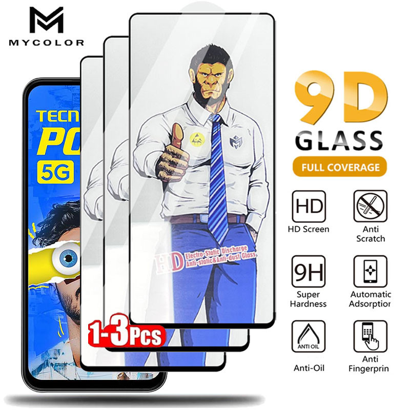 Gorilla Tempered Glass Screen Protector For Tecno POP 9 8 7 Pova 6 Neo 5X 5 Go Lte 4 Pro 4G 5G ...