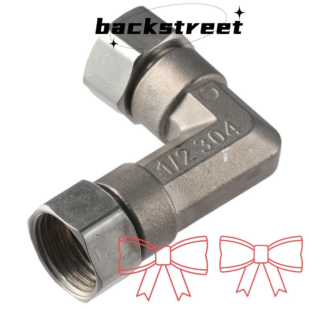 BACKSTREET Movable Connector, 90 Degree Elbow Stainless Steel Shower ...