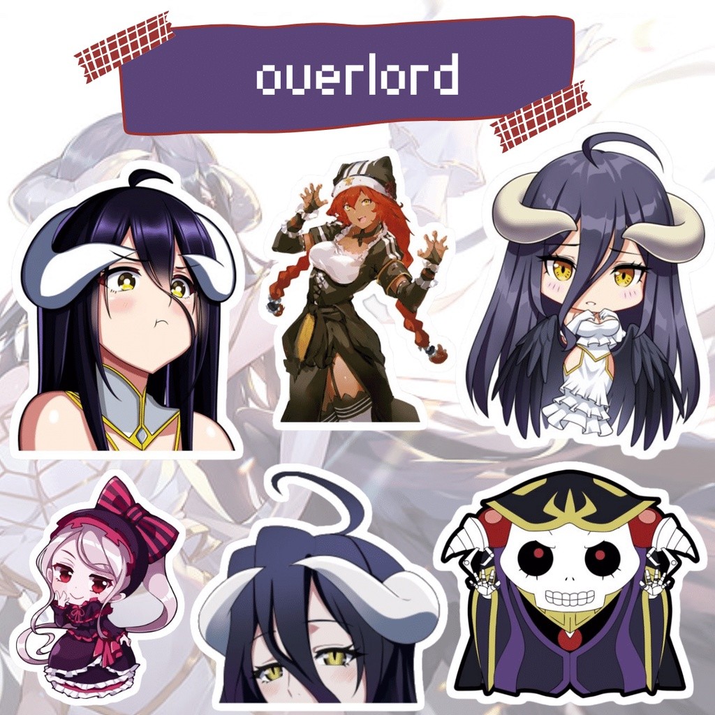 Anime Stickers / Overlord Anime Sticker Collection / Coated Vinyl ...