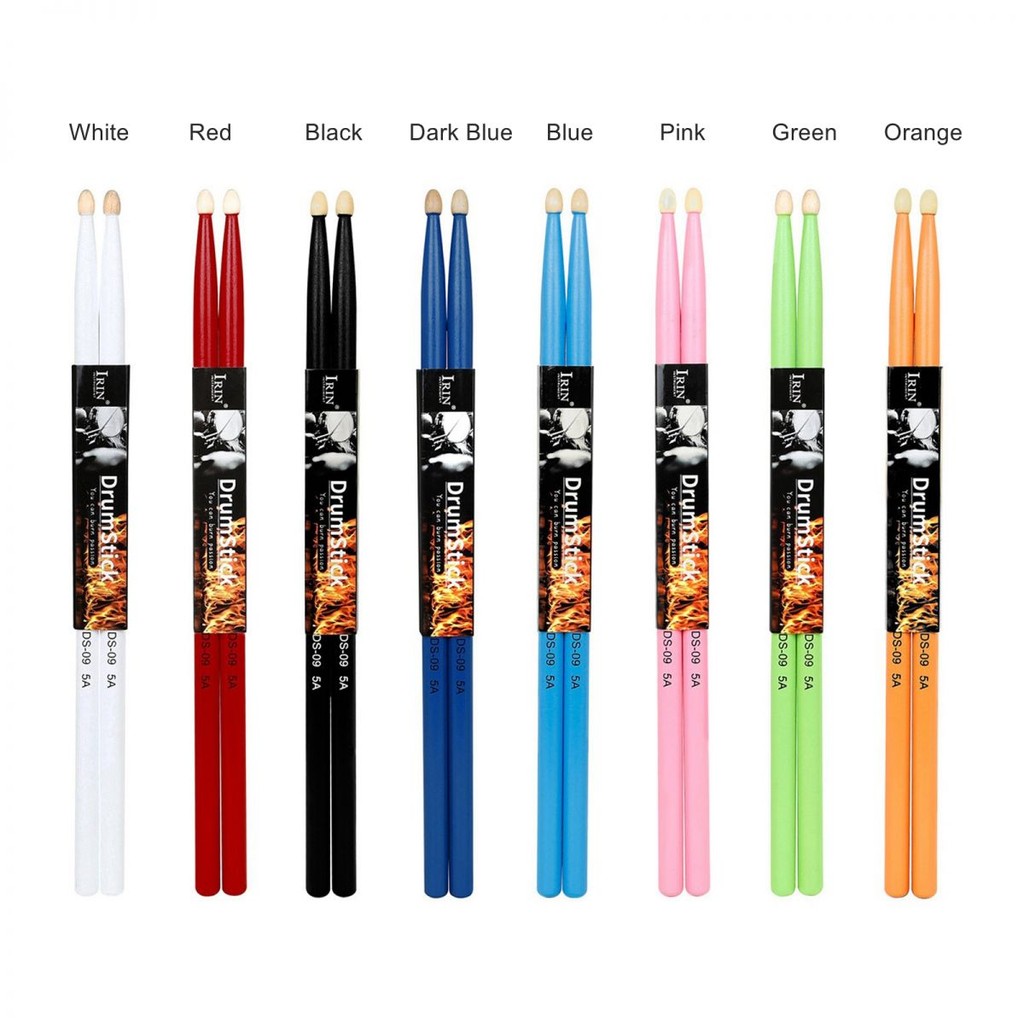 1 Pair Colourful 5A Maple Wood Drumsticks Jazz Drumsticks | Shopee Philippines