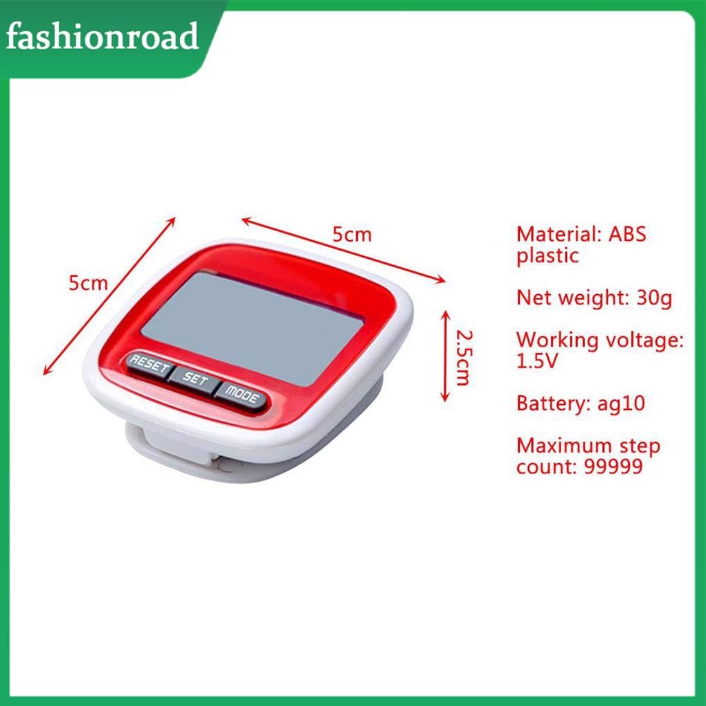 1/2/3 Simple Pedometer LCD Display 3D Walking Step Counter Tracker ...