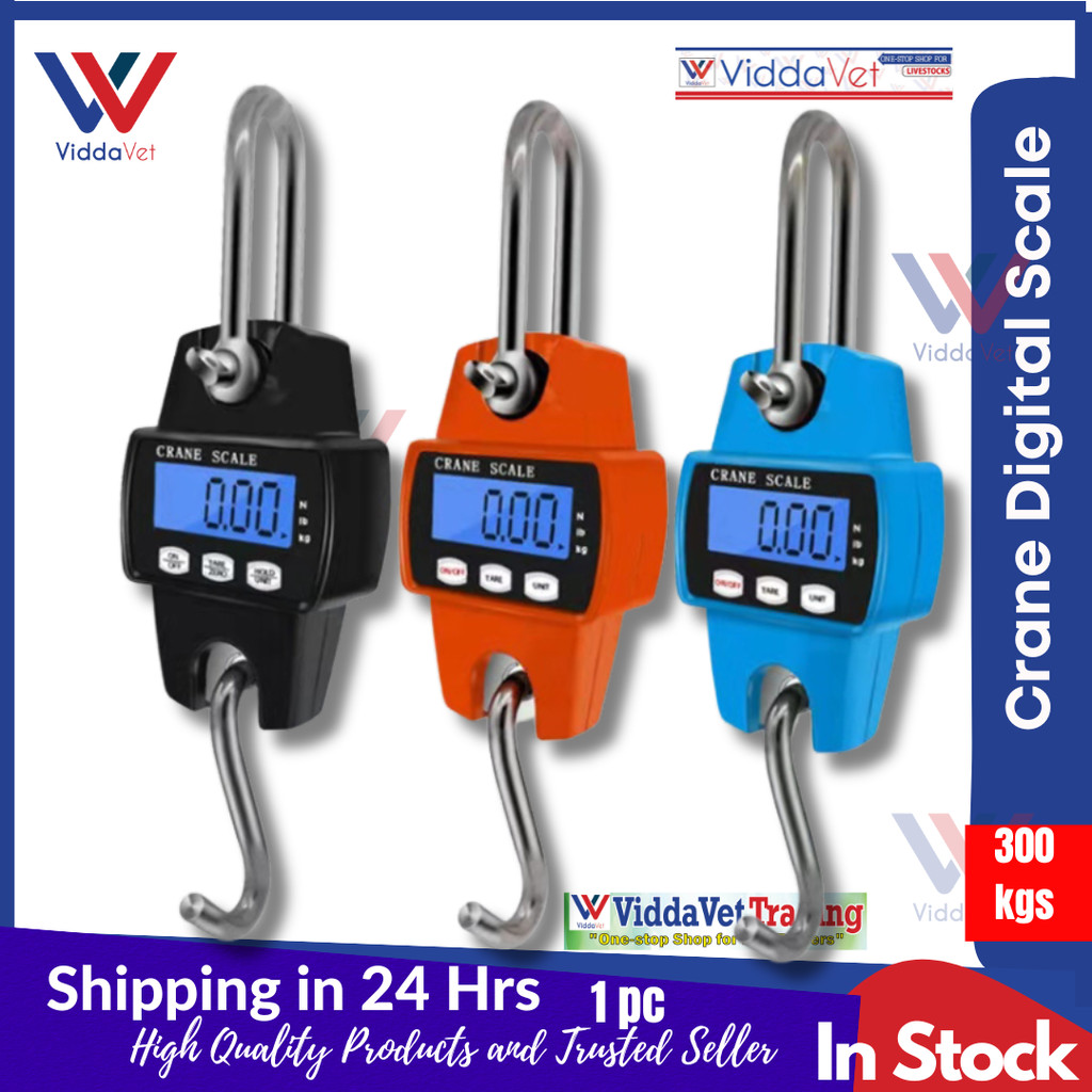 Viddavet Crane scale 300kg Heavy duty crane scale Hanging scale 25kg ...