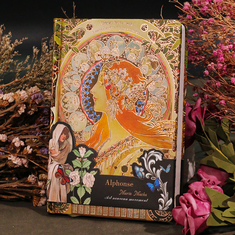 Preferred Boutique Mucha Constellation Diary Retro European-Style Hand ...