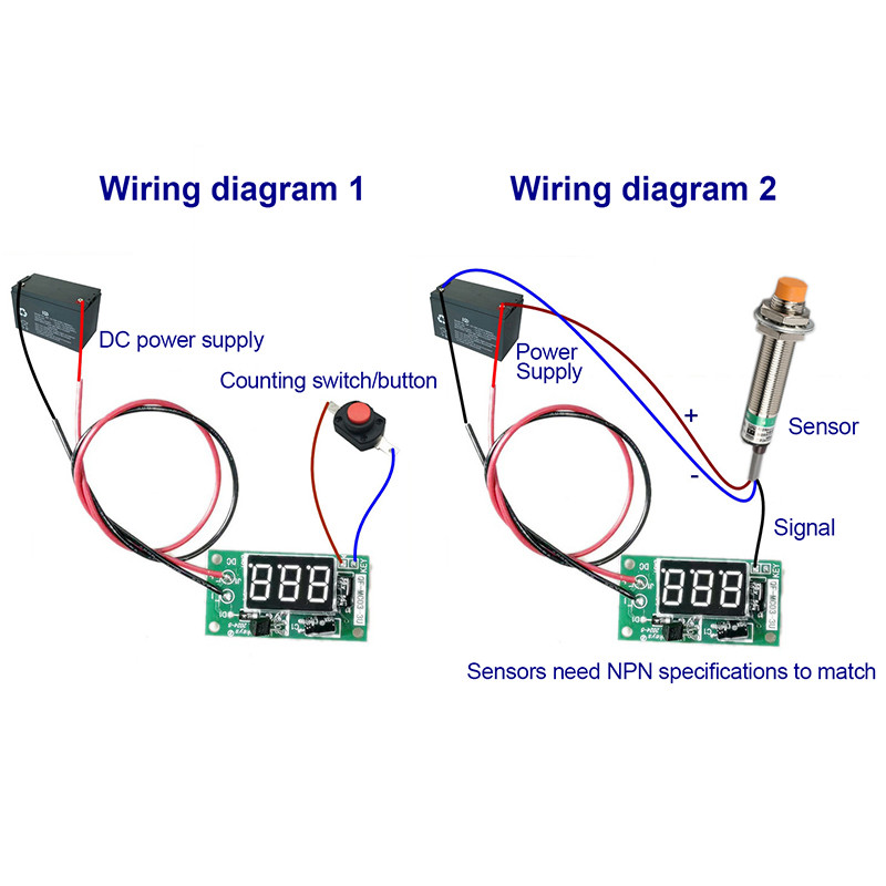 [RT] 0.36'' 3 Digit Digital Counter Module 7-16V/15-26V Power-ON Count Digital Tube Trigger ...