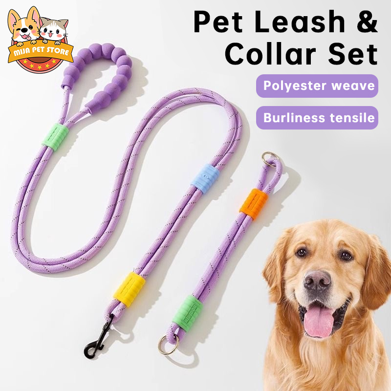 Multi Purpose Pet Dog Leash Set Comfortable Adjustable Rope with Bubble ...