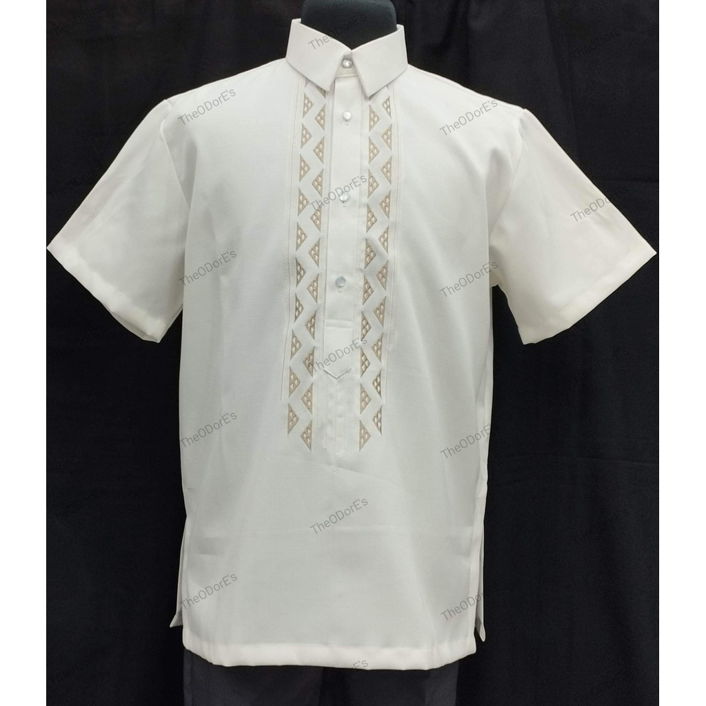 LINEN POLO BARONG (JL#1) Off White | Shopee Philippines