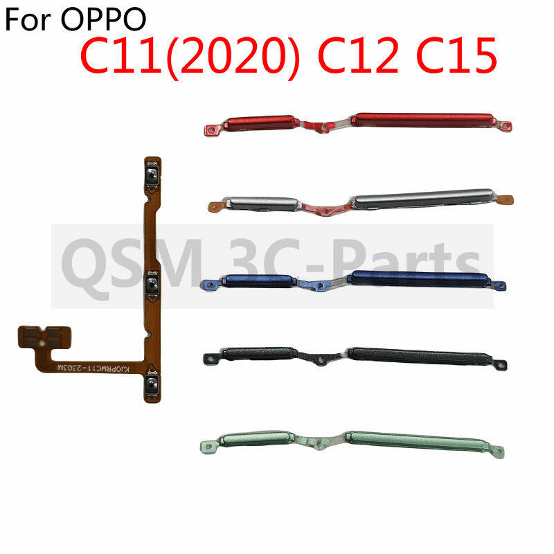 For OPPO Realme C12 C15 C11 2020 Power On off swicth Volume button flex Replacement parts ...