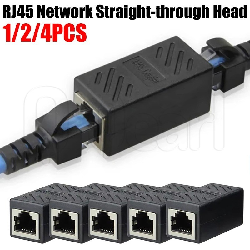 4Pcs RJ45 Network Straight-through Head - Computer Cable Connector ...