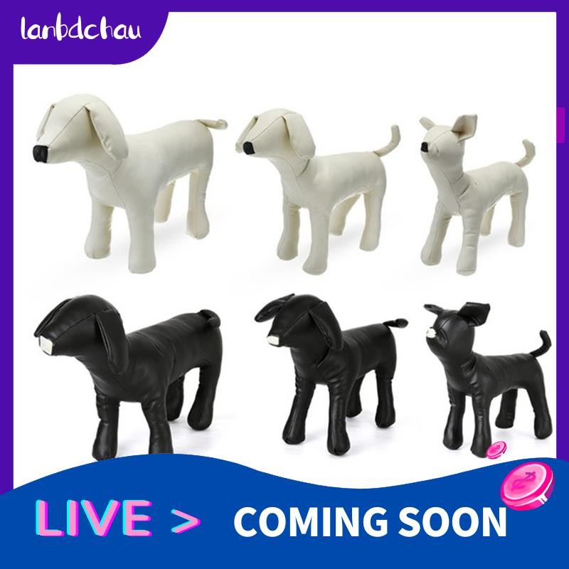 Leather Dog Mannequins Standing Position Dog Models Toys Pet Animal ...