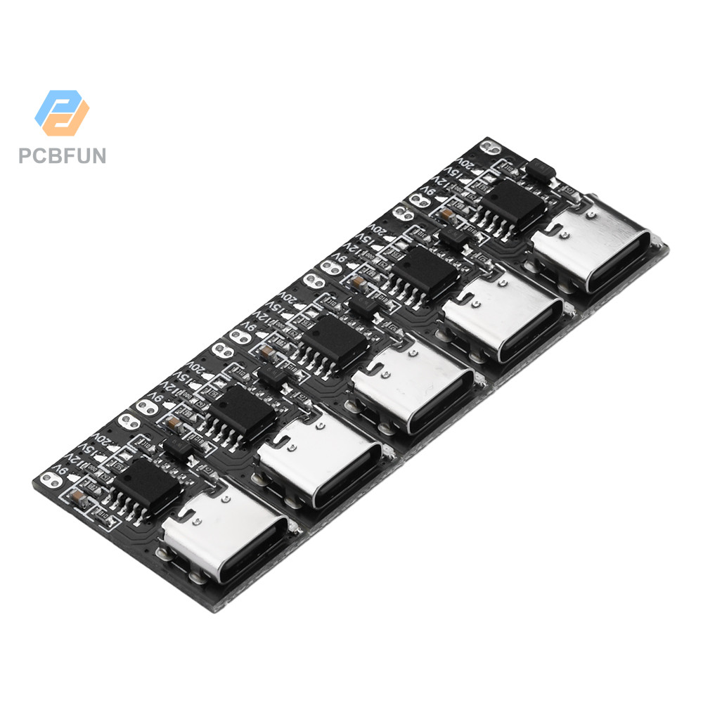 Pcbfun 5pcs PD/QC Decoy Board Fast Charging Usb Boost Module Type-C ...