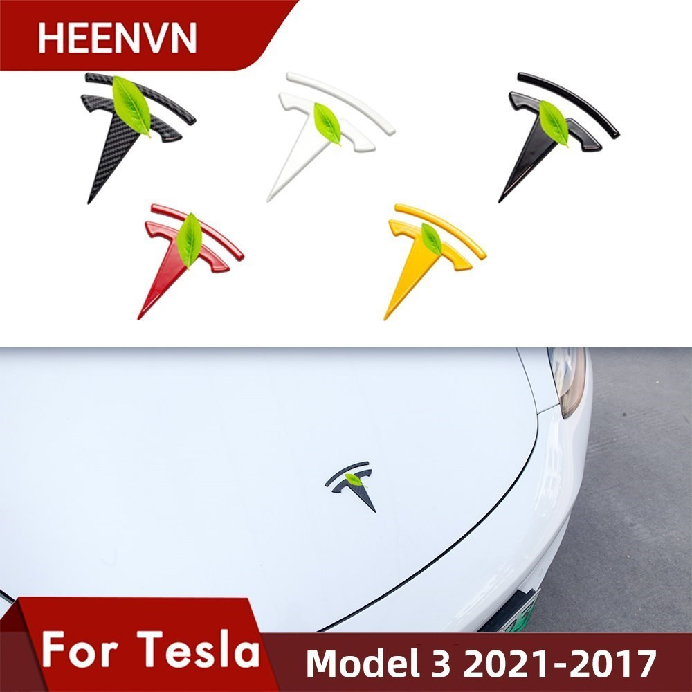 Model3 Front/Trunk Logo Sticker For Tesla Model 3 2021 Accessories ...
