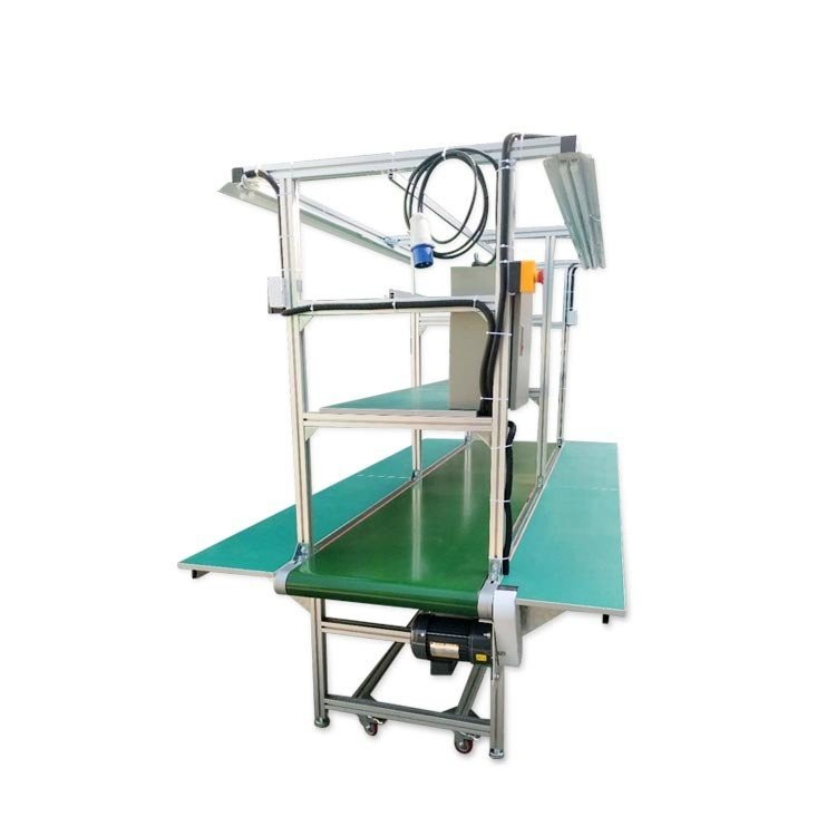 Belt Assembly Line Robatized Plant Workshop Assembly Line Assembly Line ...