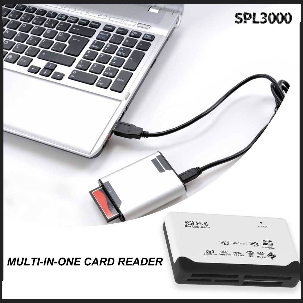 1/2/3 Memory Card Reader External USB Adapter Fast Data Transmission ...