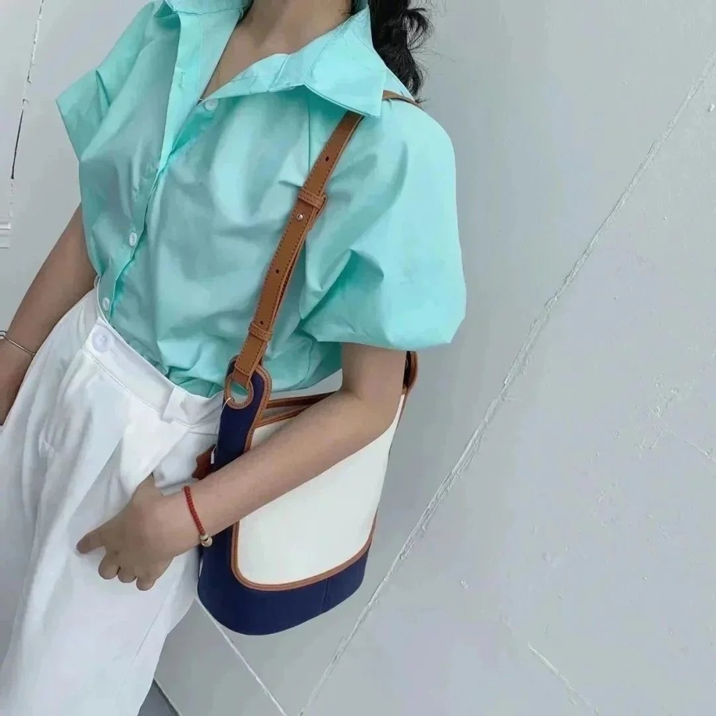 LOEWE LOEWE Original Order Latest Style Multicolor Stitching Canvas ...