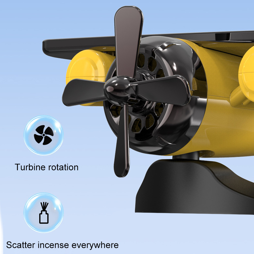 [OLO] 360° Automatic Rotation Solar Powered Rotating Aircraft Dashboard ...