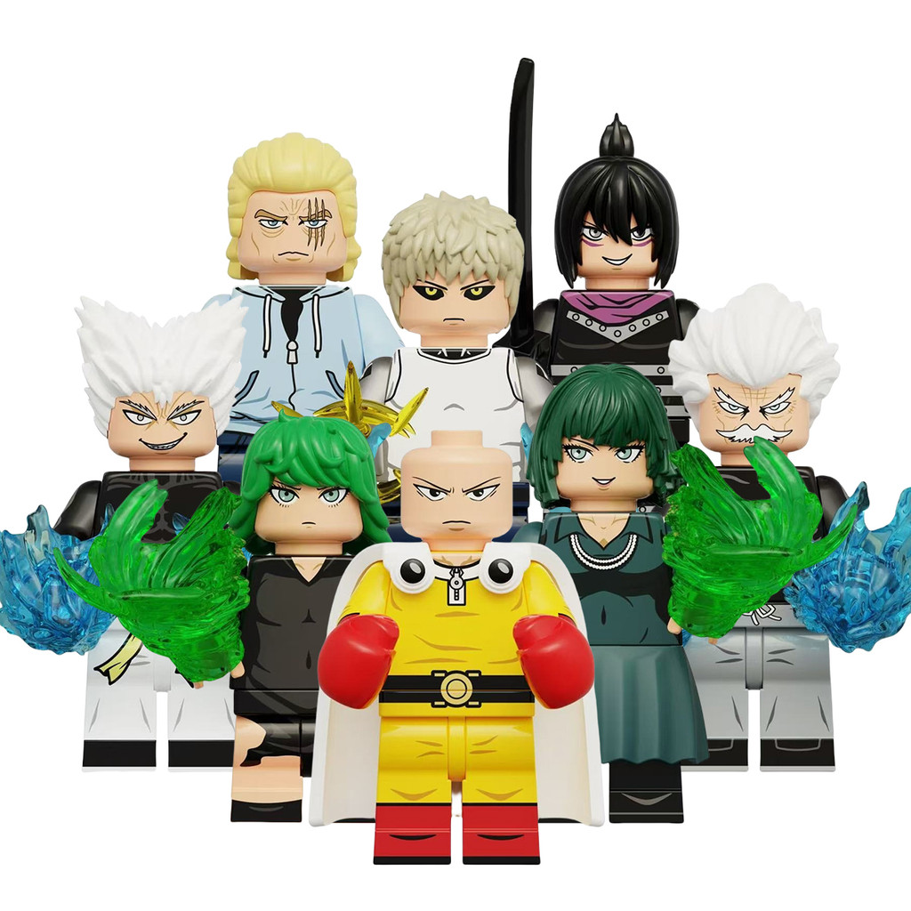 Anime One Punch Man Action Figure Saitama Tatsumaki King Silver Fang ...