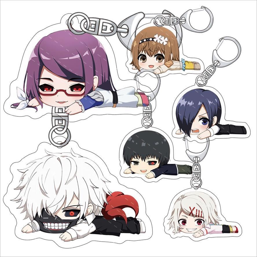 Tokyo Ghoul Anime Tokyo Ghoul Keychain Kaneki Ken Kirishima Dong ...